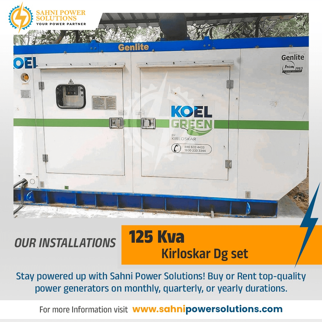 Generator for Rent in Bangalore | Hire Portable, Diesel & Mobile ...